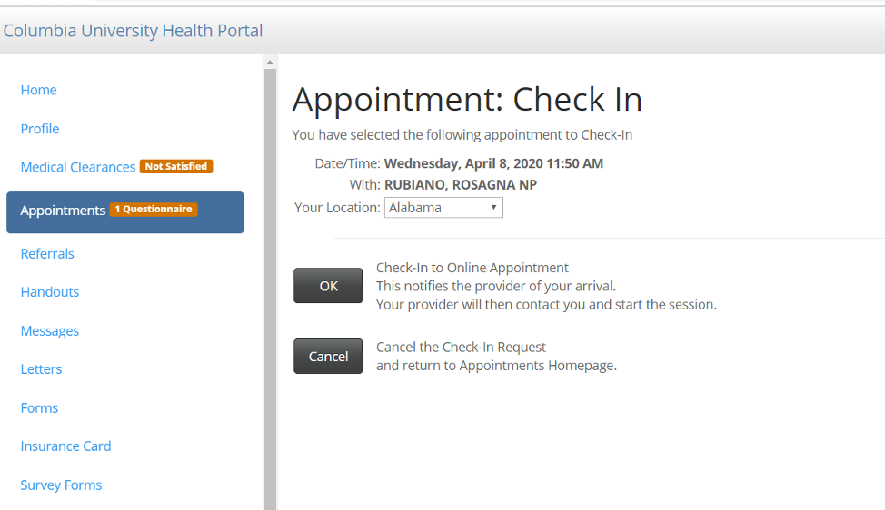Virtual Health Visits at Medical Services | Columbia Health